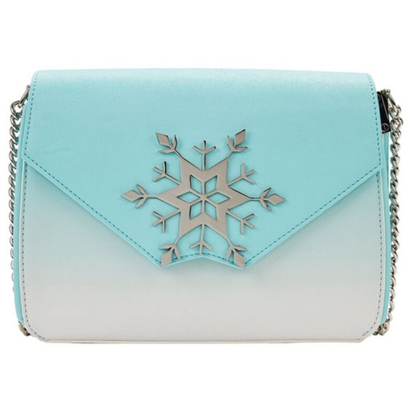 Loungefly | Bags | Loungefly Disney Frozen Elsa Snowflake Ombr Blue ...